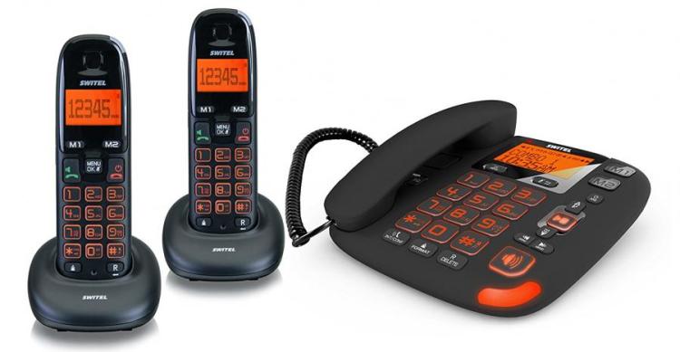 Switel DCT50073 °C Vita Trio Combo Senior Phone with Answering Machine ...