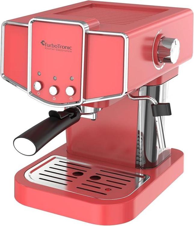 Turbotronic ‎TT-CM23-Rot Red, Espresso Machine 220Volts NOT FOR USA