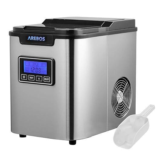 Arebos ‎AR-HE-EM22EL 12 kg 2.2 L Ice Cube Maker 220Volts NOT FOR USA