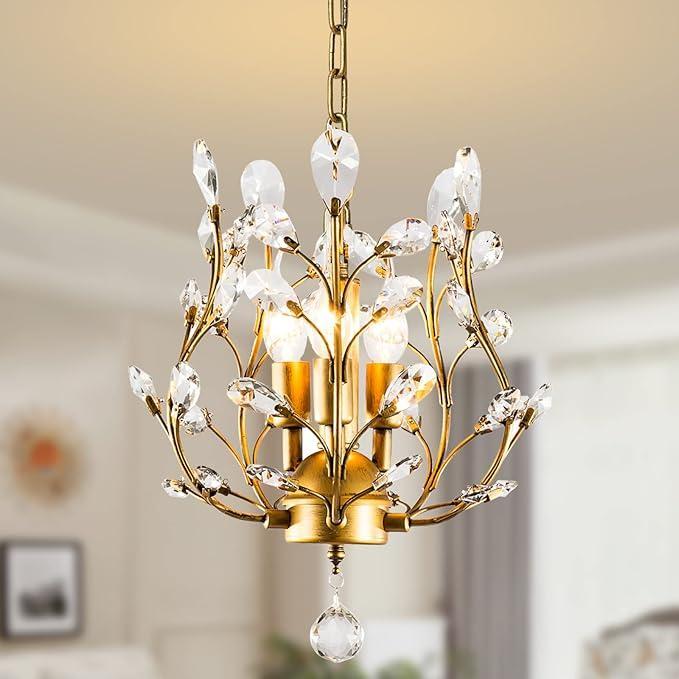Ganeed ‎GLM-DD-3G 3 Lights K9 Crystal Chandeliers 220Volts NOT FOR USA